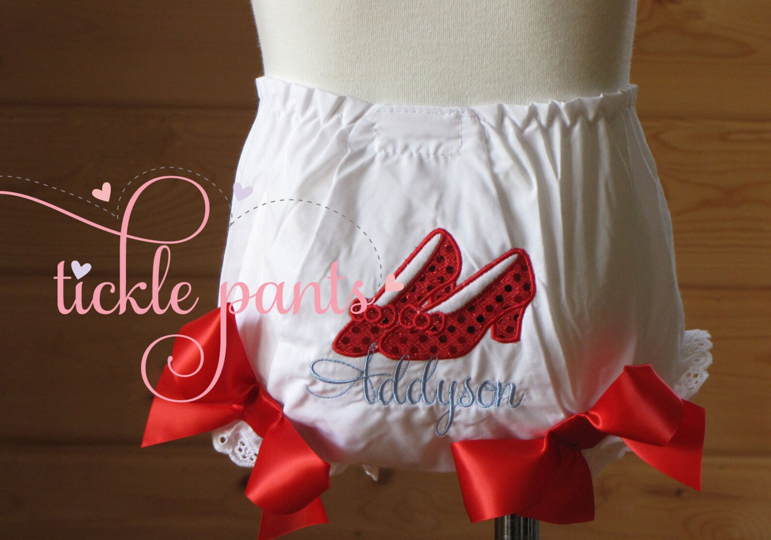 Birthday Bloomers Diaper Cover RUBY SLIPPERS Made to Match - Etsy
