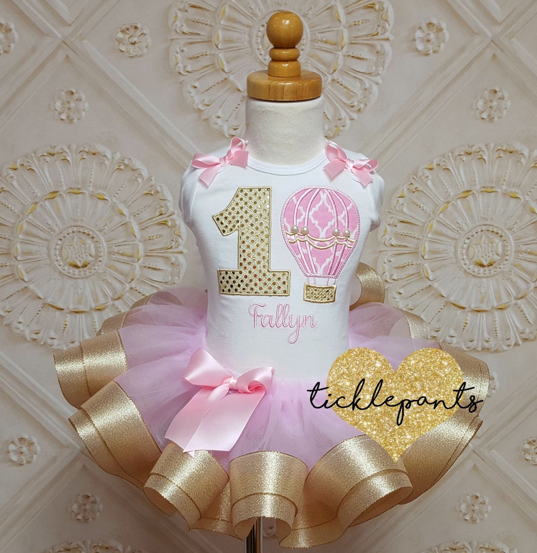 For All Sizes and Ages Hot Air Balloon Birthday Tutu Outfit Pink and ...