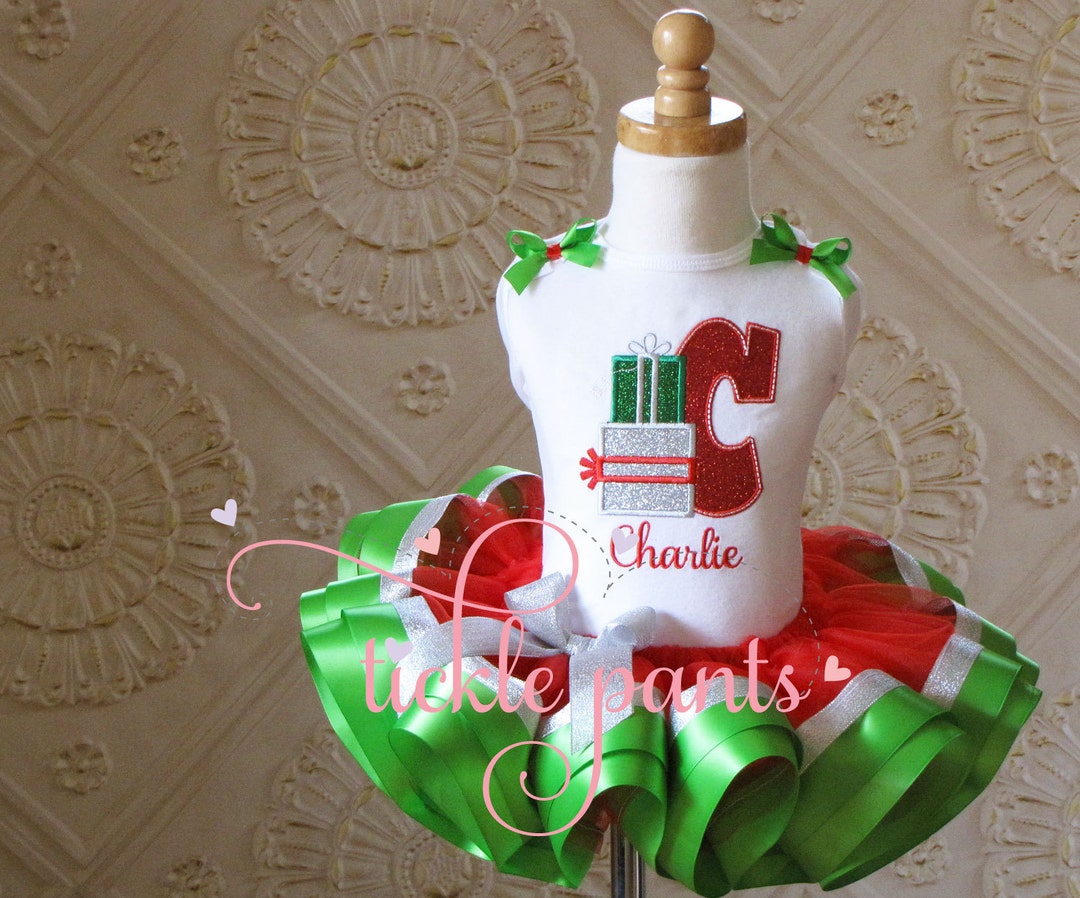 Holiday Gift Boxes Presents Christmas Gift Tutu Outfit Baby's 1st Tutu ...