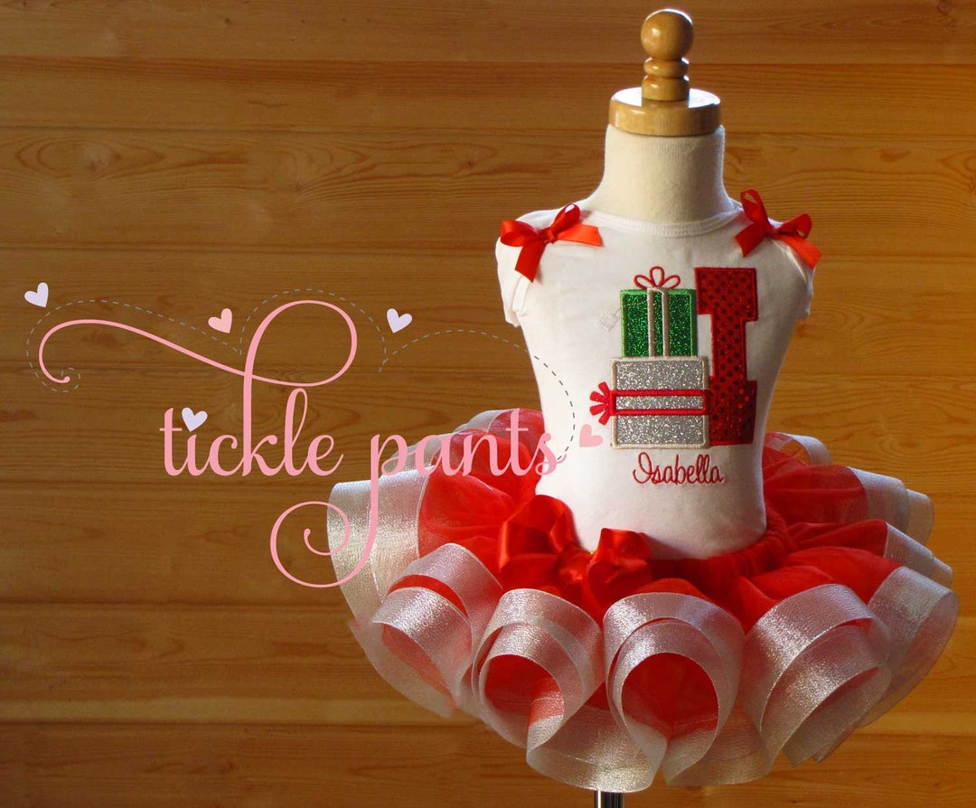 Holiday Gift Boxes Presents Christmas Gift Tutu Outfit Baby's 1st Tutu ...