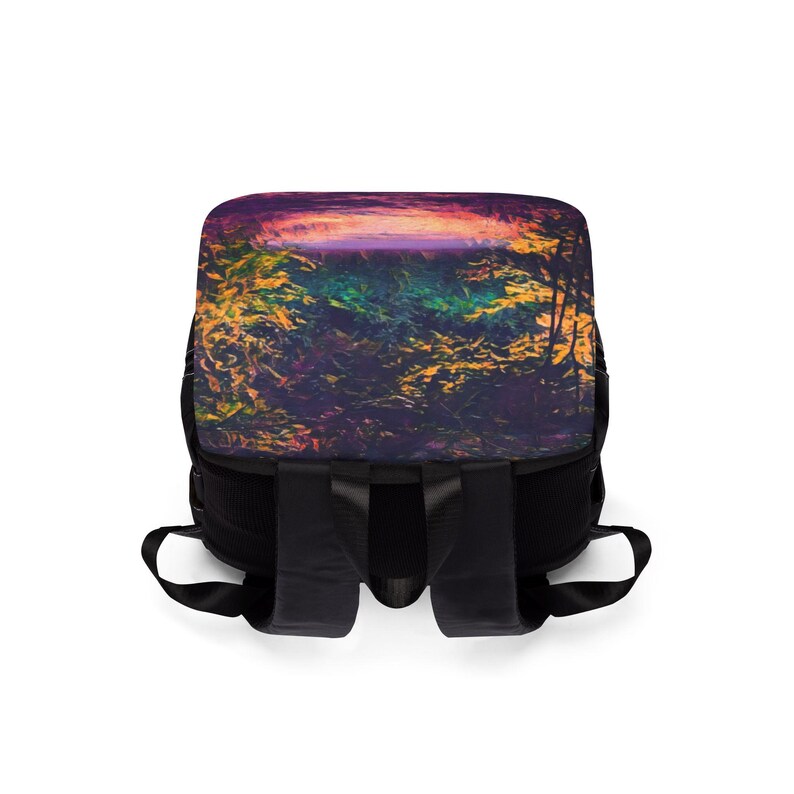 Ring of Fire Backpack With Abstract Art Design, Original Photography ...