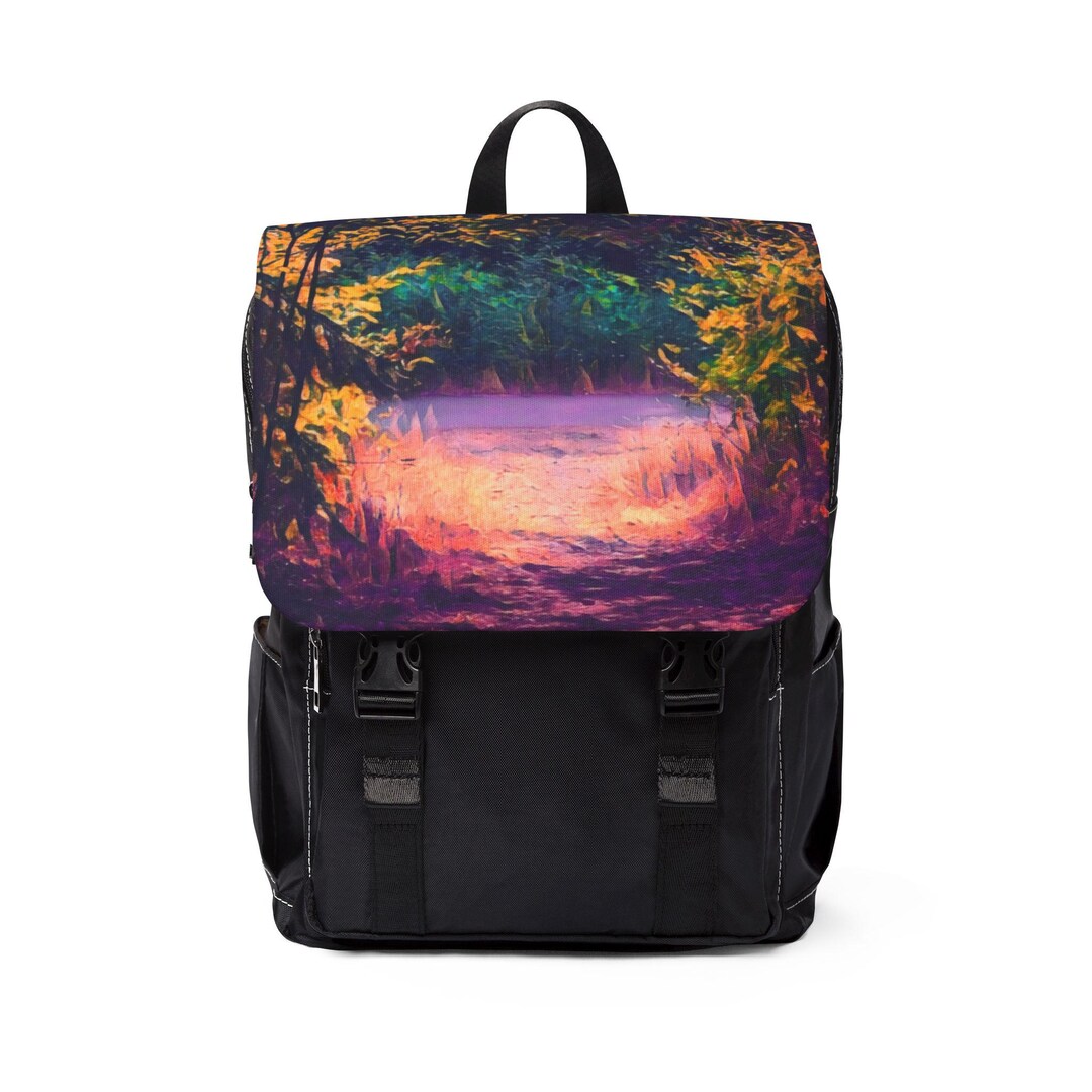 Ring of Fire Backpack With Abstract Art Design, Original Photography ...