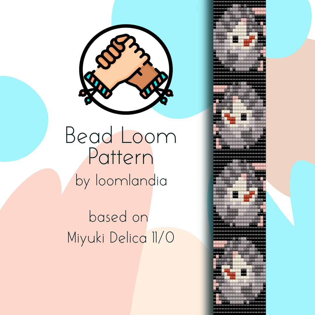 Possum Loom Bracelet Pattern - Bead Loom Pattern Based on Miyuki Delica ...