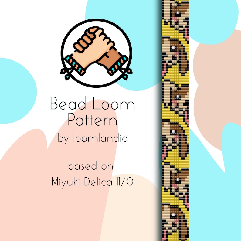 Happy Puppy Bead Loom Bracelet Pattern - Bead Loom Pattern Based on ...