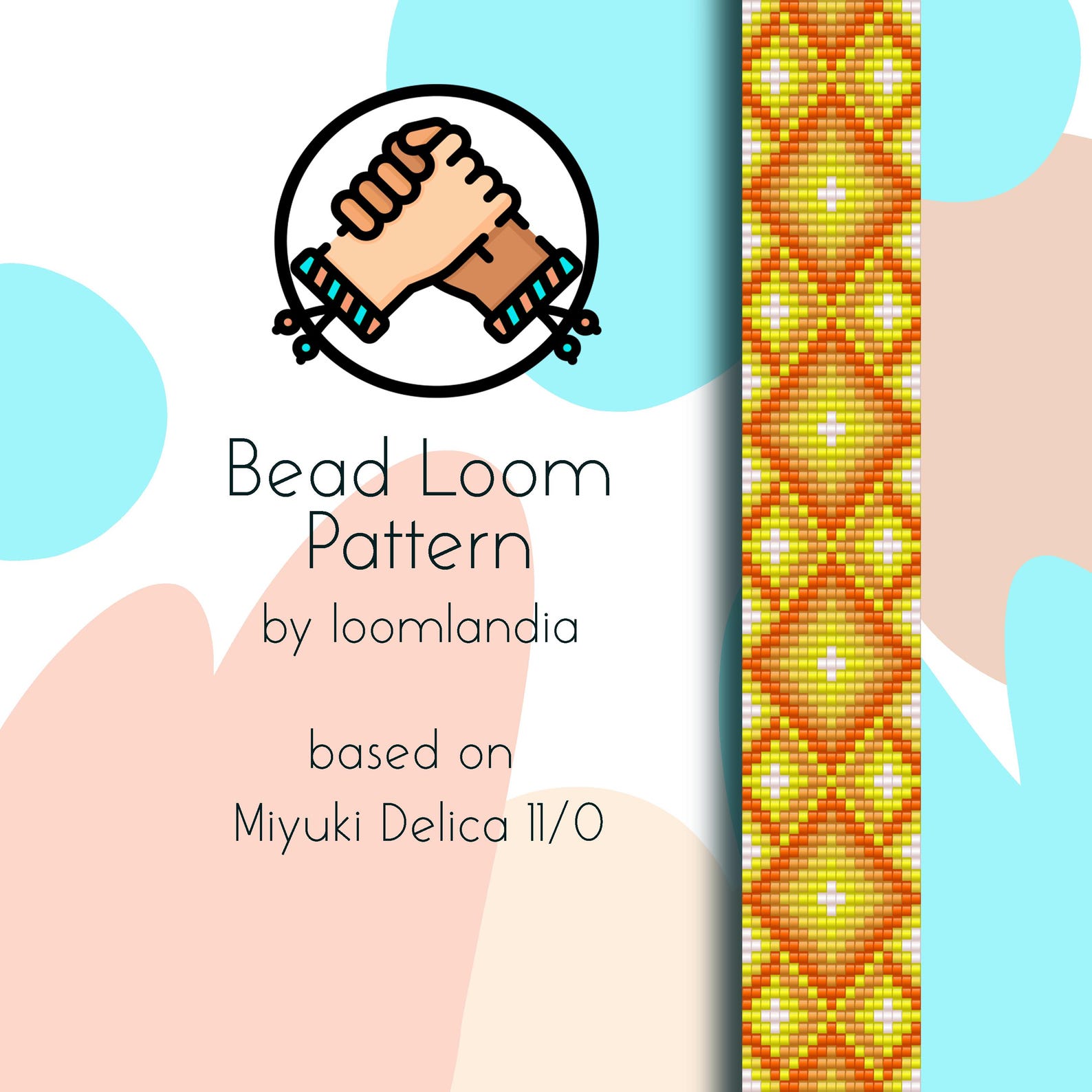 Sunshine Bead Loom Bracelet Pattern - Bead Loom Pattern Based on Miyuki ...