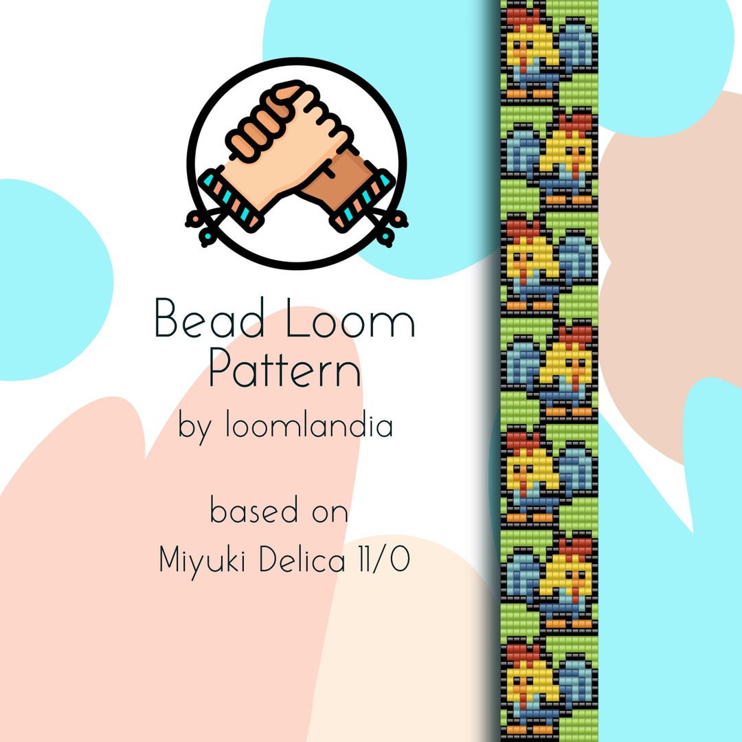 Funny Chicken Rooster Bead Loom Bracelet Pattern - Bead Loom Pattern ...