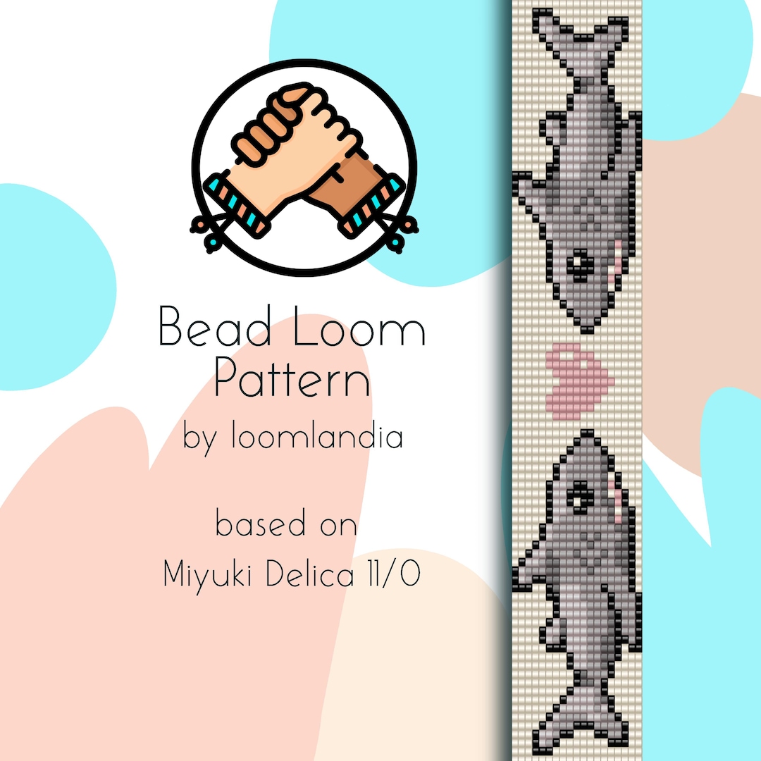 Lovely Sharks Bead Loom Bracelet Pattern - Bead Loom Pattern Based on ...