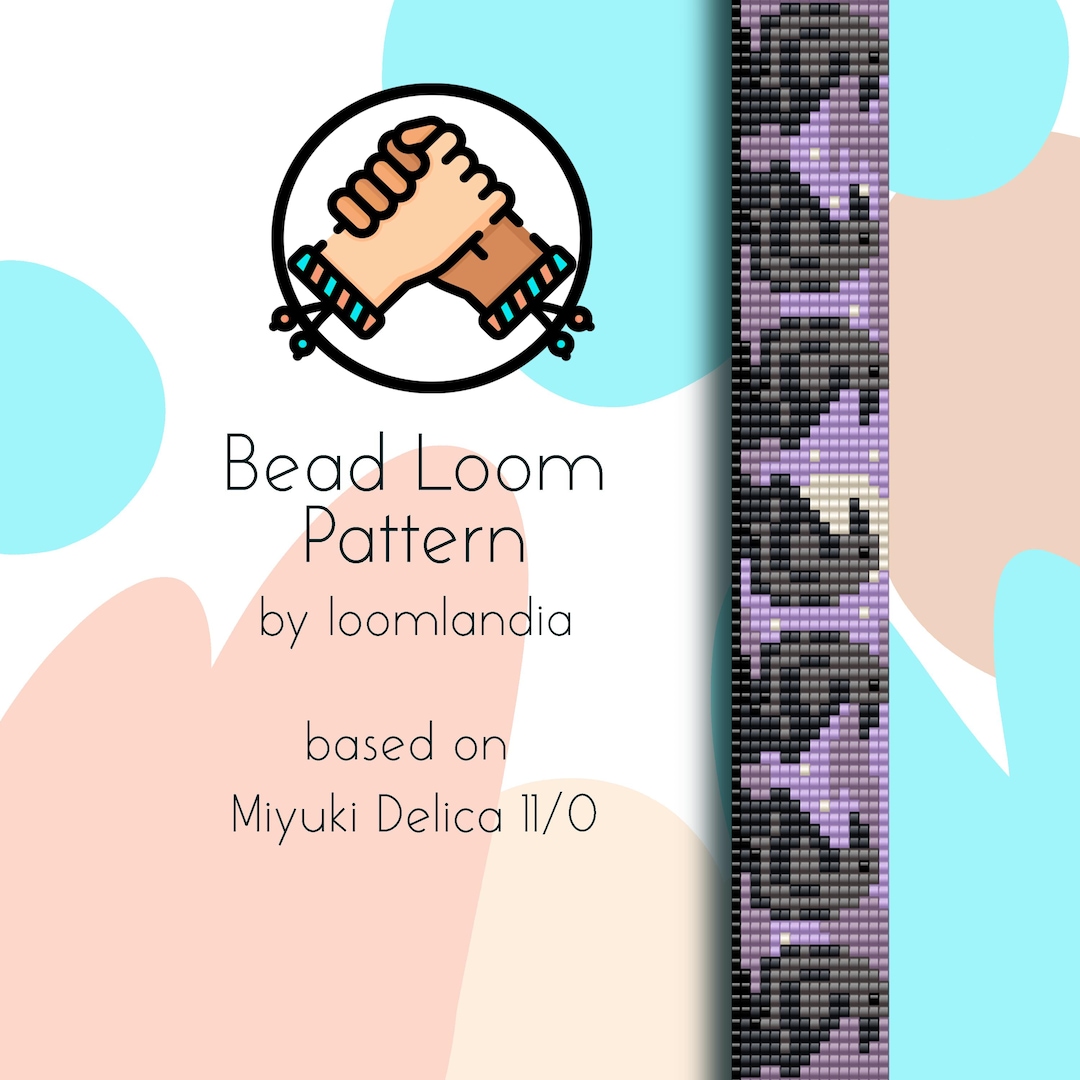 Raven Crow Bead Loom Bracelet Pattern - Bead Loom Pattern Based on ...