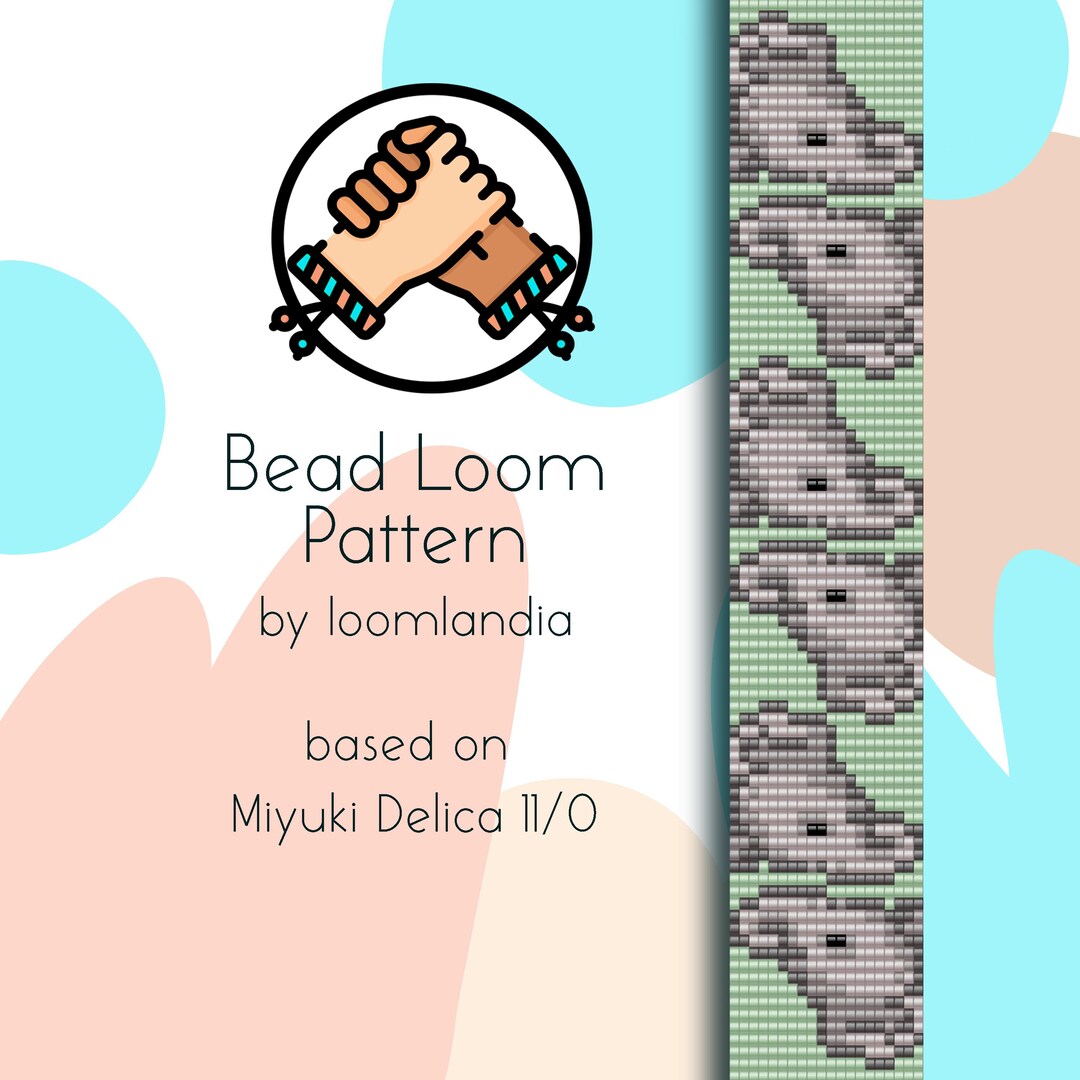 Elephants Bead Loom Bracelet Pattern - Bead Loom Pattern Based on ...