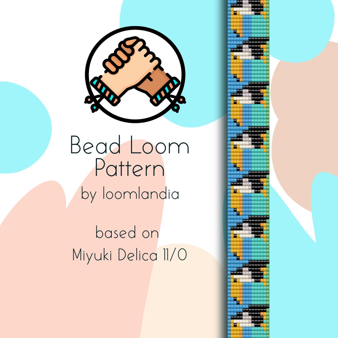Toucan Bead Loom Bracelet Pattern - Bead Loom Pattern Based on Miyuki ...