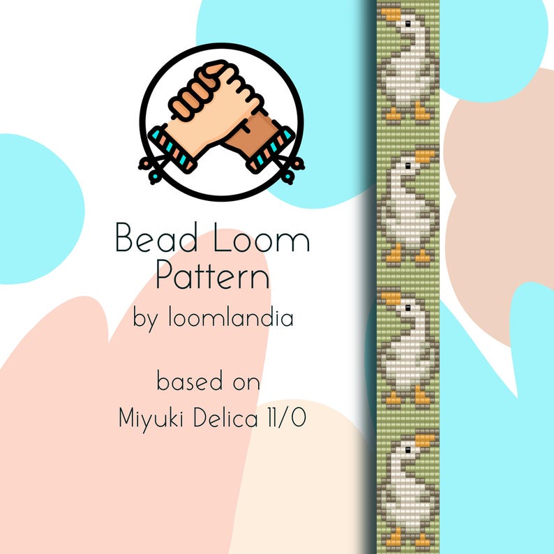 Happy Goose Bead Loom Bracelet Pattern - Bead Loom Pattern Based on ...