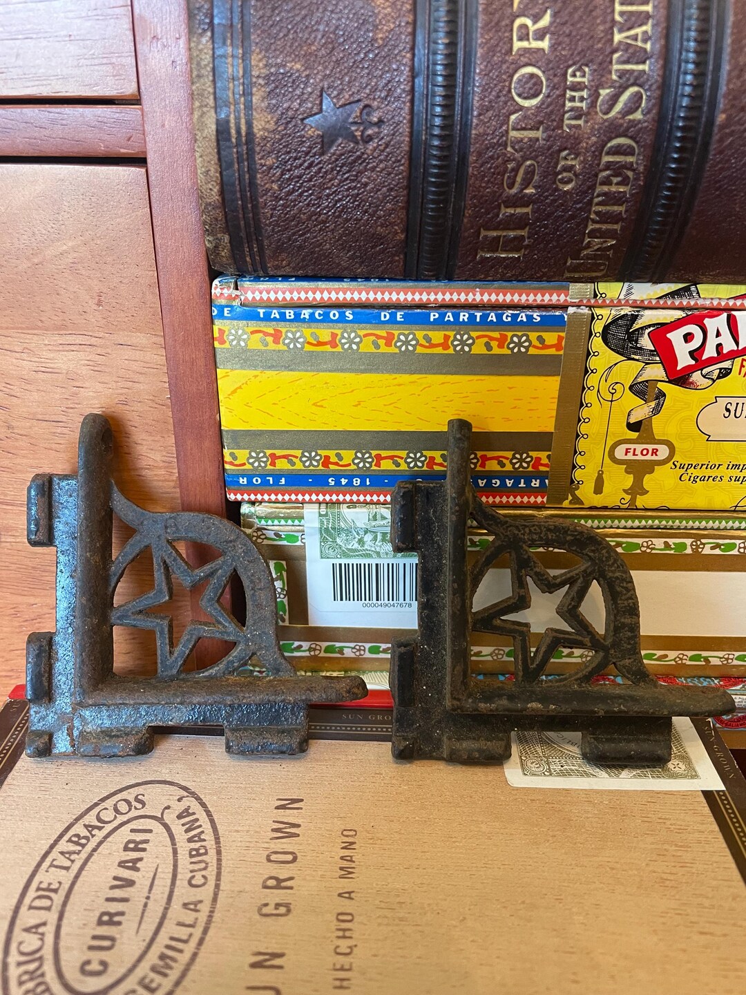 Antique Metal Brackets - Small Star - Etsy