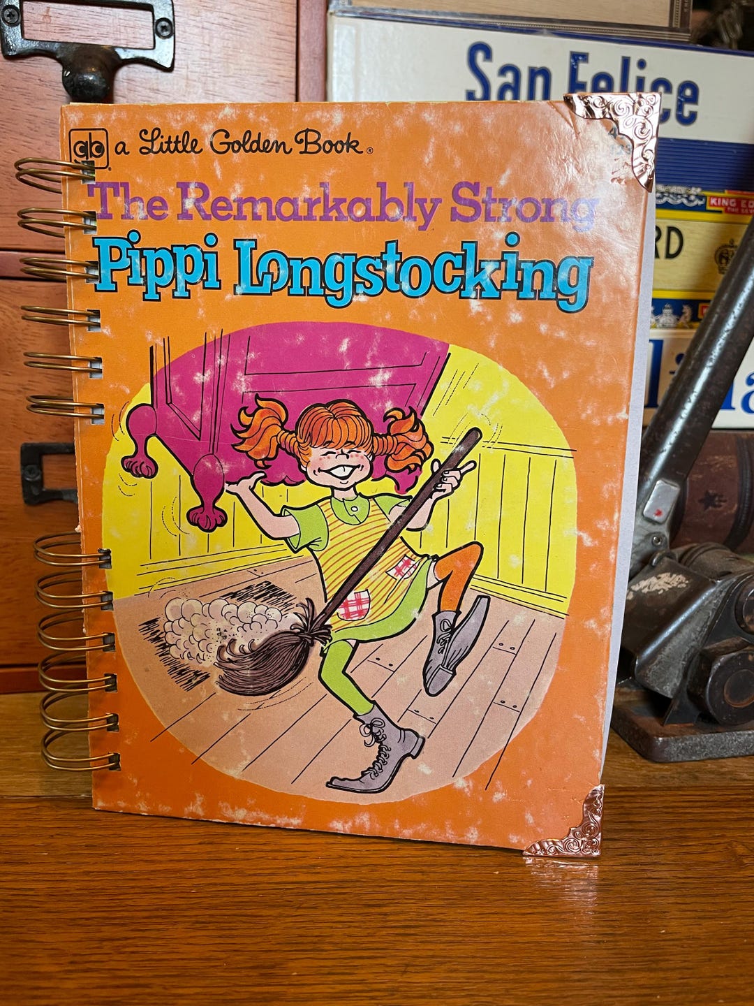 A Little Golden Book Journal - Pippi Longstocking - Etsy