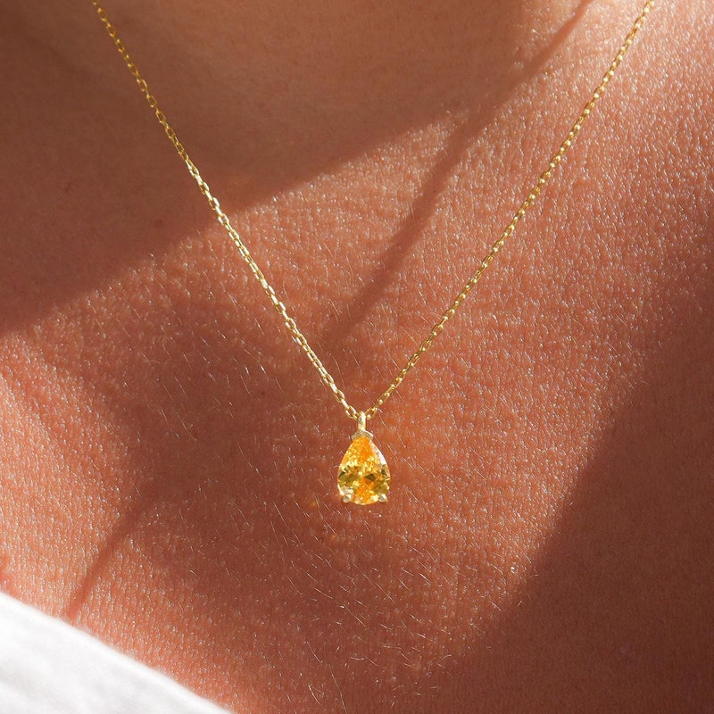 Citrine Pendant No Necklace - Etsy