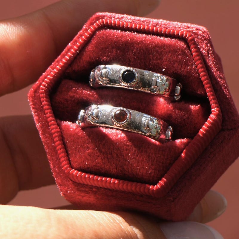 Anime Inspired Couples Rings - Etsy