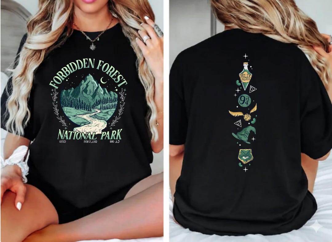 Disney Forbidden Forest Shirt, National Park Shirt Vacation Shirt ...