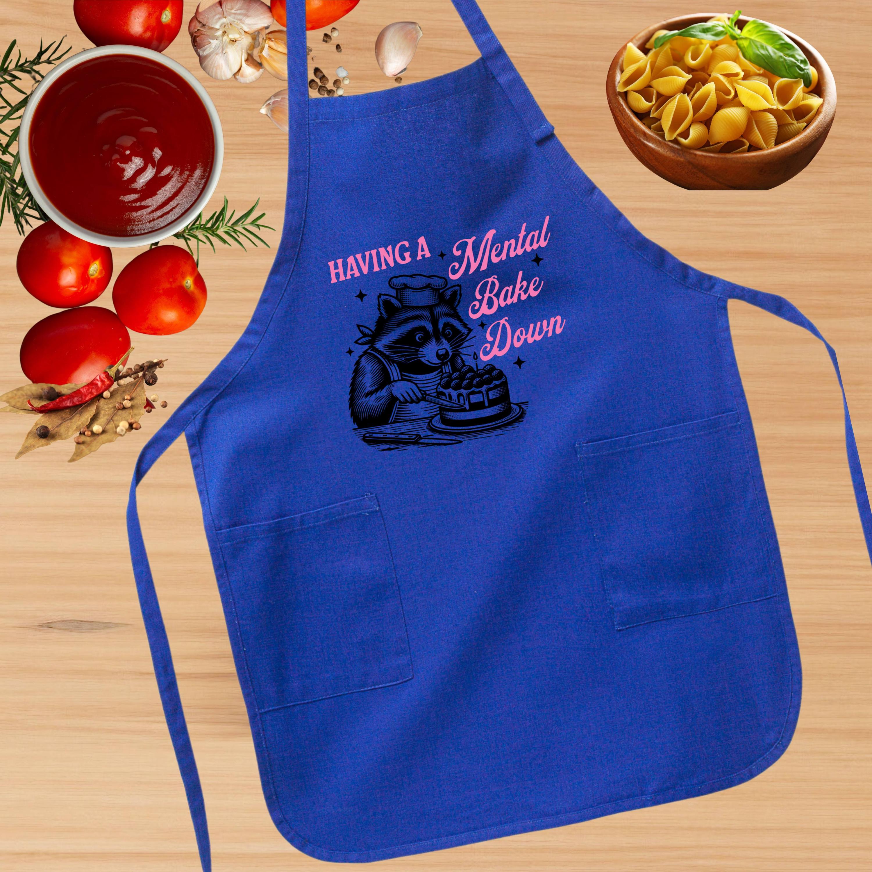 Having A Mental Bake Down Apron, Funny Graphic Apron for Mom, Chef ...