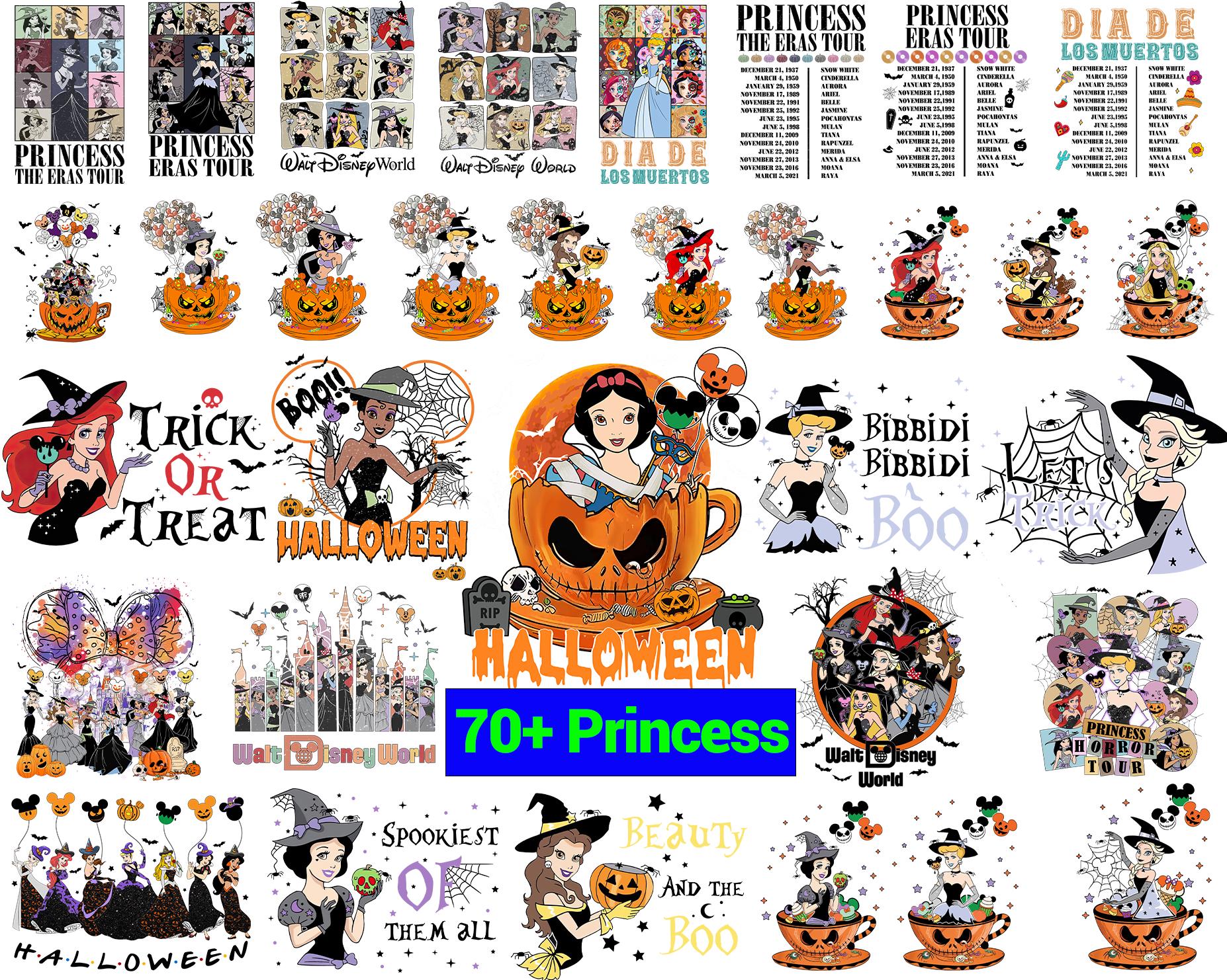 70 Princess Halloween Png Bundle, Princess Scary, Halloween Party ...