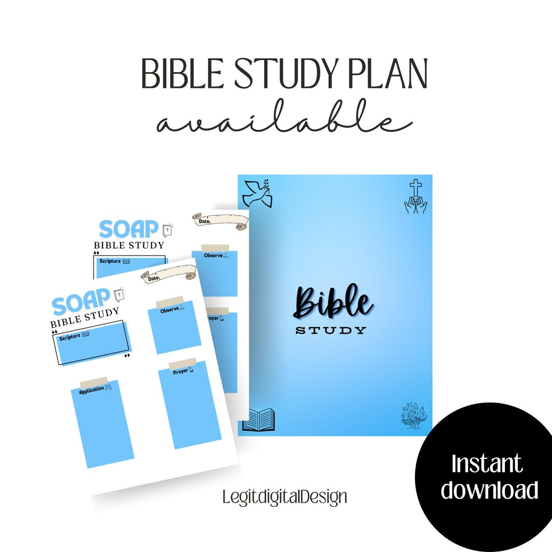 Christian SOAP Bible Study,soap Bible Study Printable,soap Bible ...