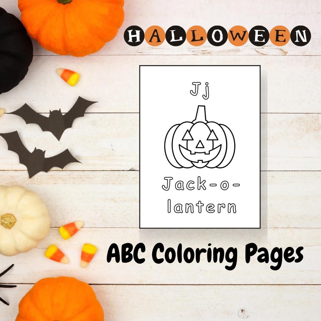 Halloween ABC Coloring Pages, Halloween Coloring Pages,halloween ...