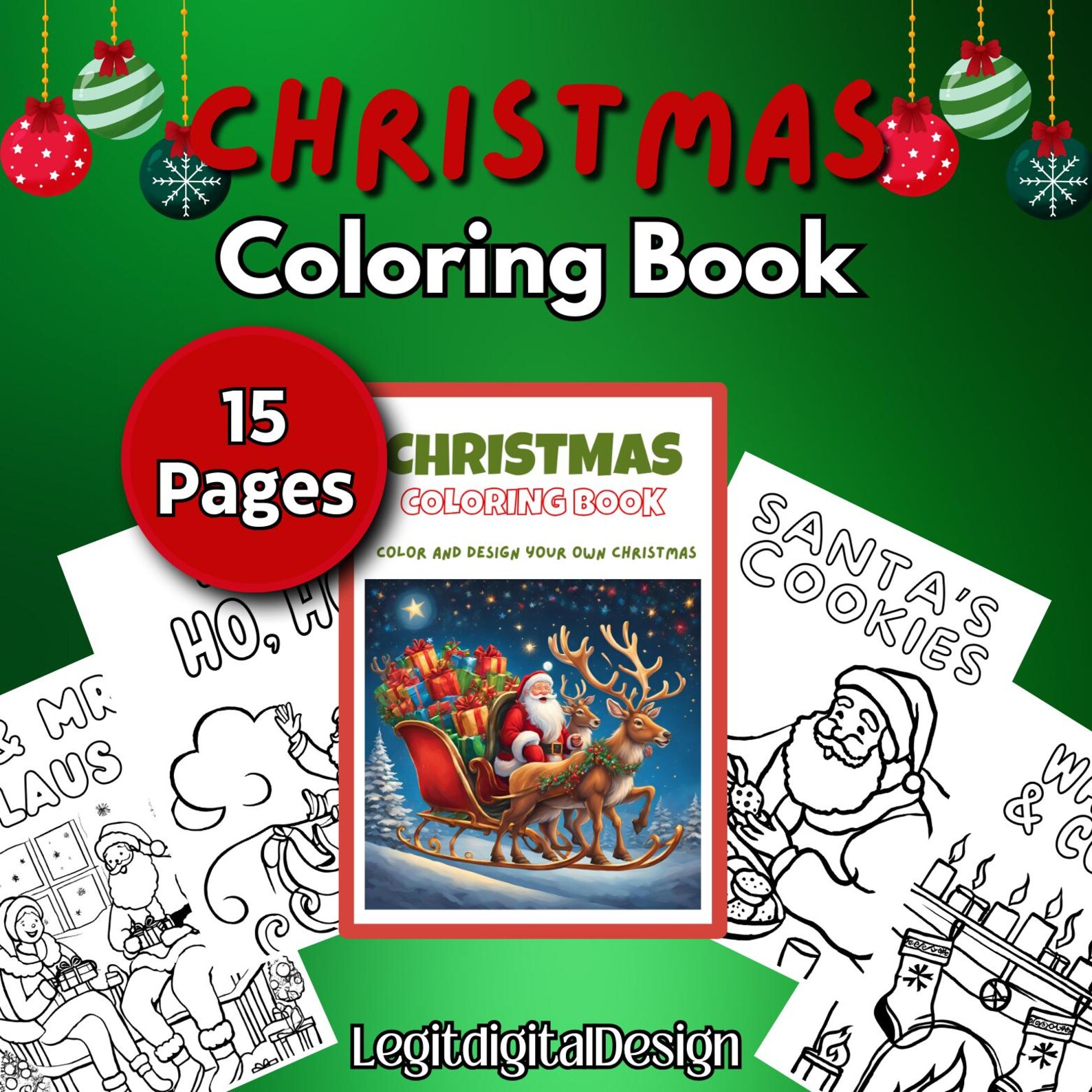 Family Activity: Christmas Coloring Book L Christmas Coloring Book L ...