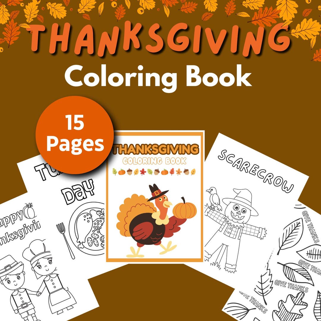Thanksgiving Coloring Pages, Thanksgiving Coloring for Kids, Fall ...