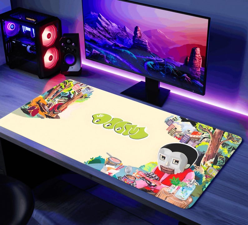 MF Doom Desk Mat Mouse Pad Album Operation Doomsday Madvillainy Playmat ...