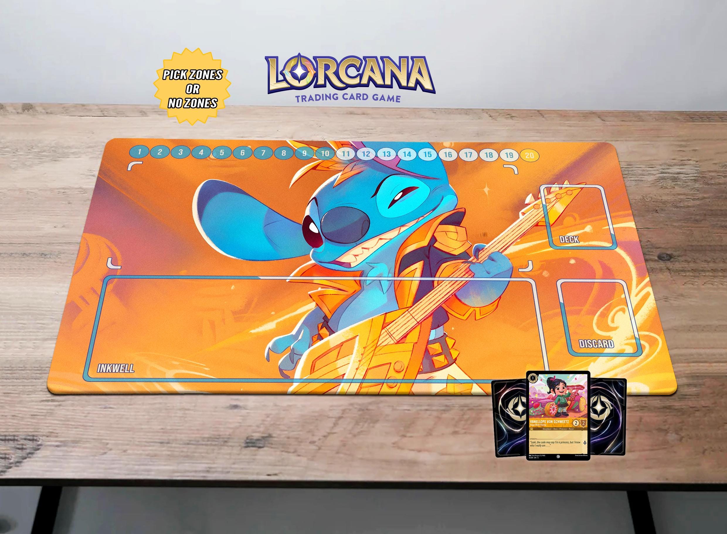 Stitch Lorcana Playmat TCG / Disney Desk Mat Trading Card Game Lilo and ...