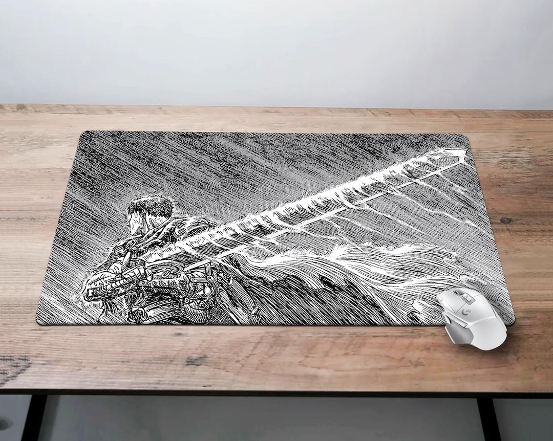 Guts Desk Mat Berserk Playmat Sword Manga Anime Mouse Pad Merch Gift ...