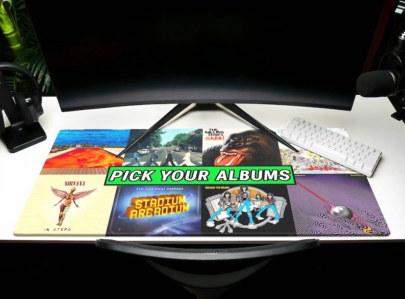 Album Desk Mat Cover Art Mouse Pad / Music Cover Mouse Office Pad Play ...