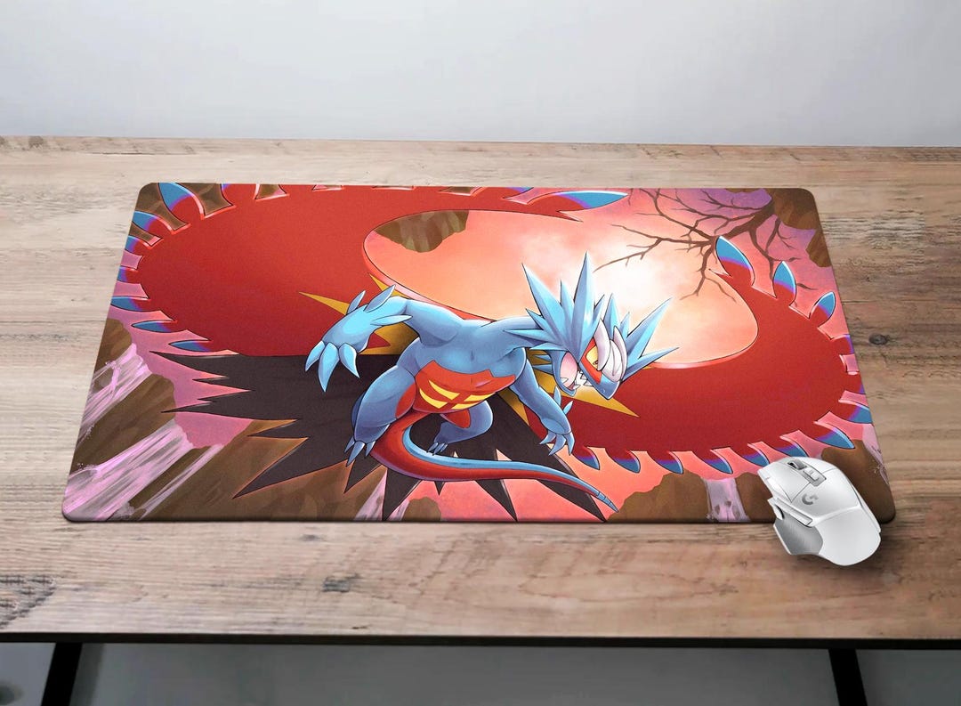Roaring Moon Desk Mat Pokemon Playmat Mouse Pad XL Desk Mat Gaming Mat ...