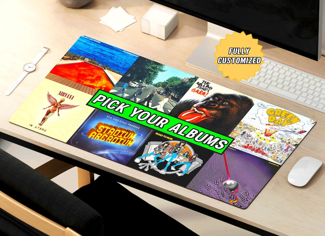 Album Desk Mat Cover Art Mouse Pad / Music Cover Mouse Office Pad Play ...