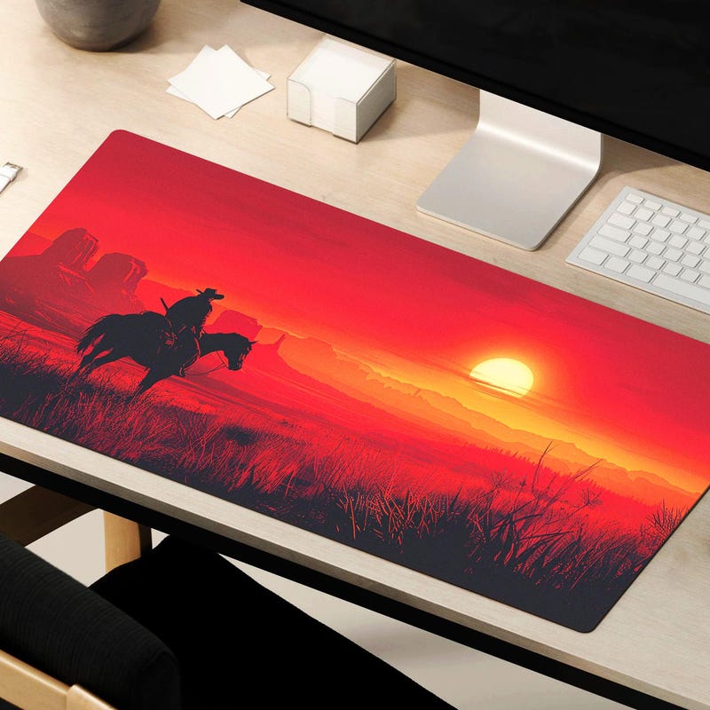 Xxl Red Desk Mat - Etsy UK