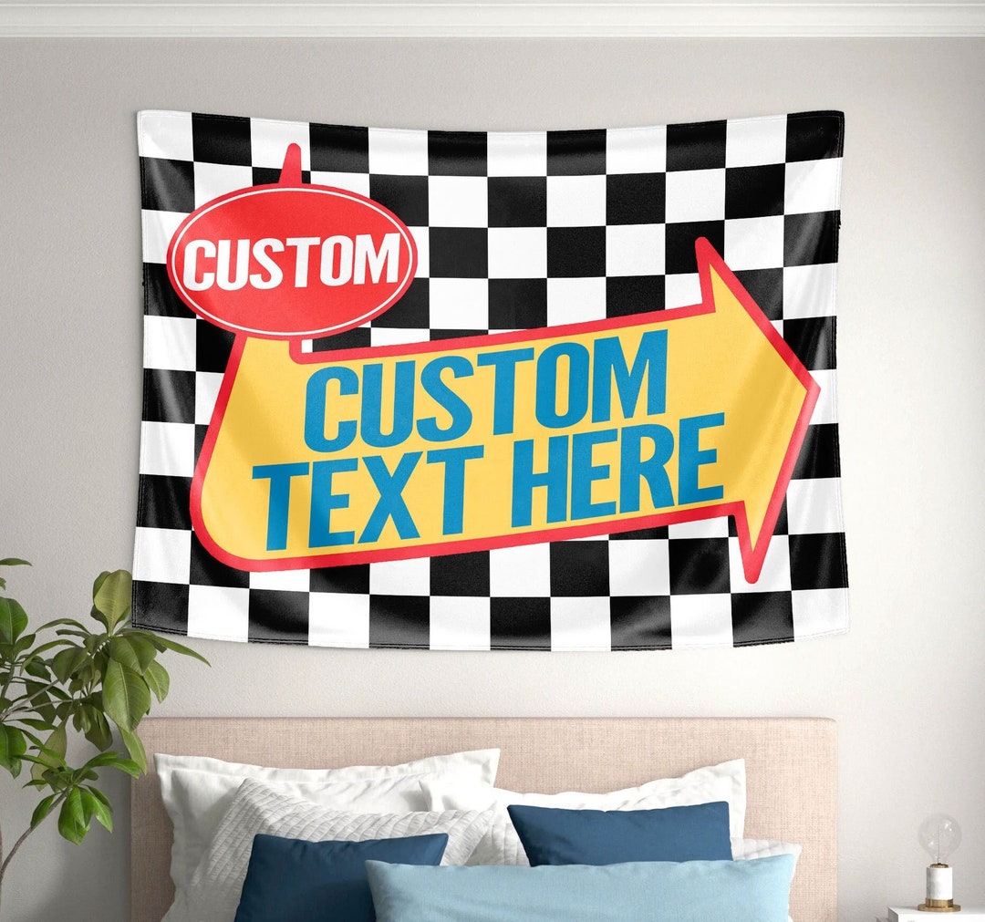 Warped Tour Banner Backdrop Custom Tapestry Wall Flag / Personalized ...