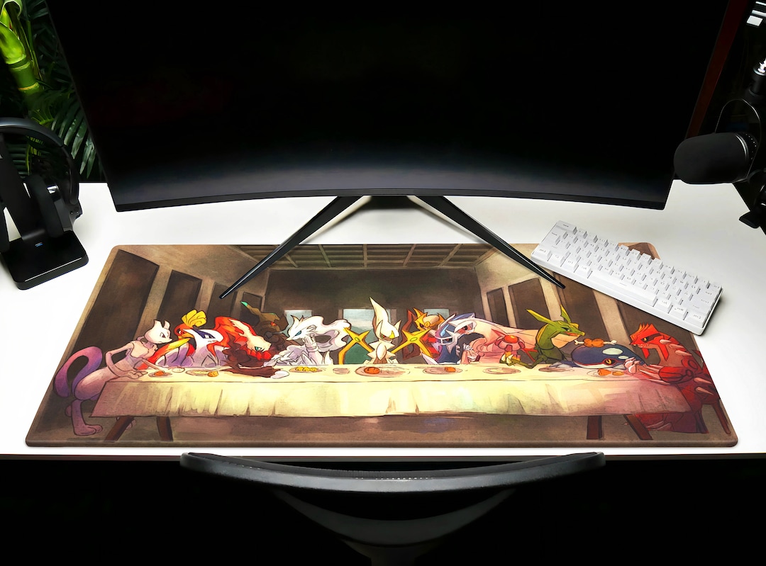Pokemon Last Supper Desk Mat XL Gaming Mouse Pad TCG Play Mat Gift ...