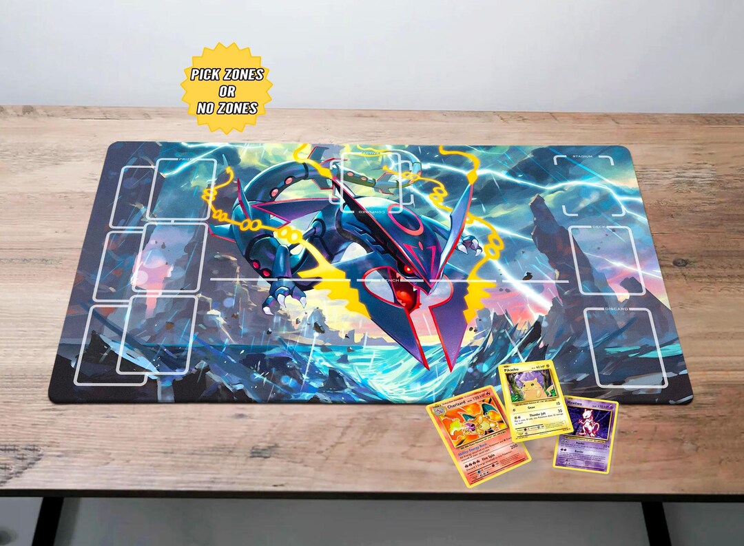 Rayquaza Playmat Pokemon Card Mat TCG Mat / Trading Card Game Pad ...