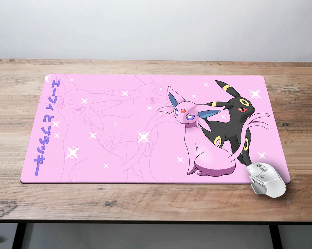 Espeon Umbreon Mouse Pad Pokemon Desk Mat Gaming TCG Play Mat / Pokemon ...