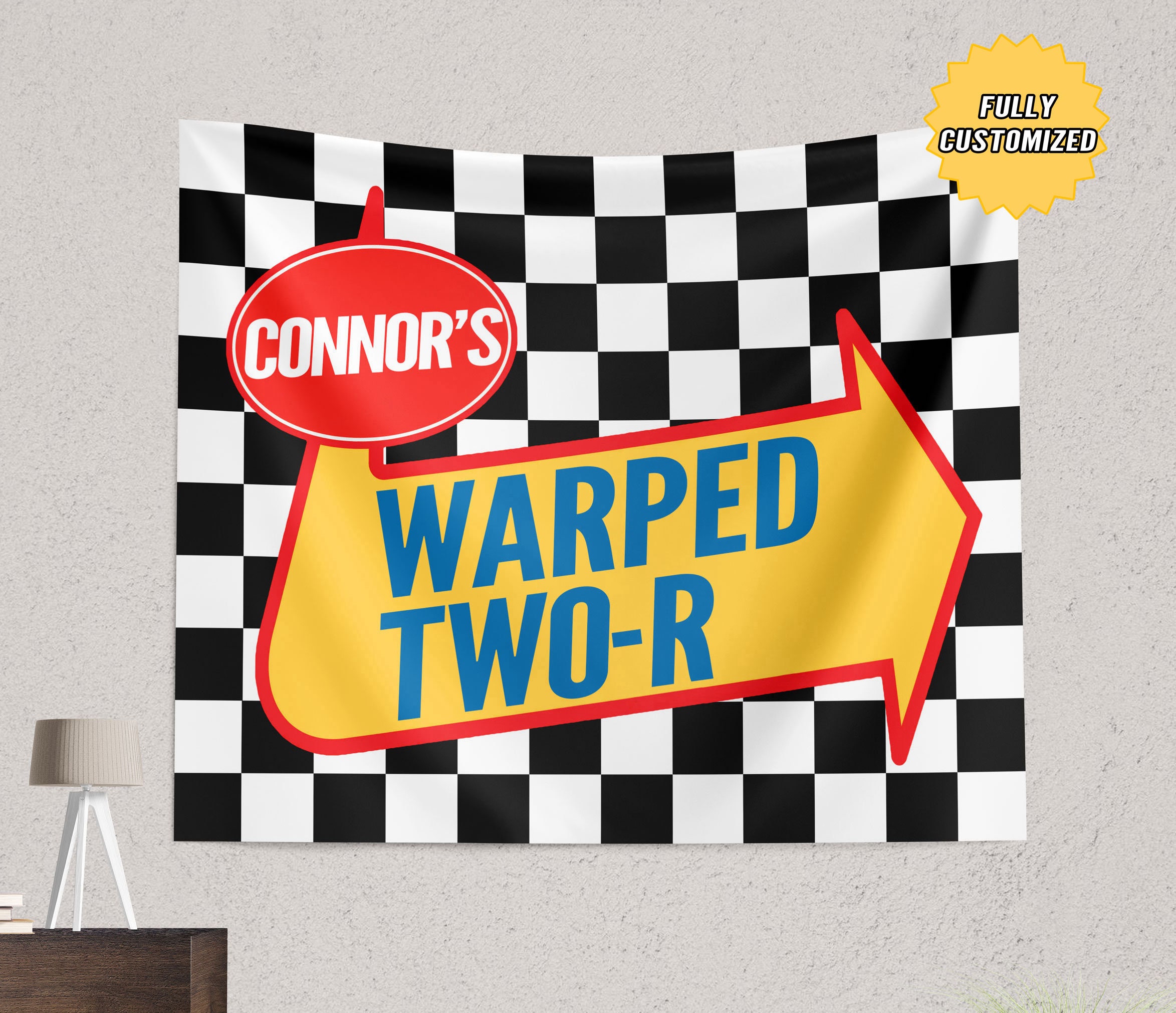 Warped Tour Banner Backdrop Custom Tapestry Wall Flag / Personalized ...