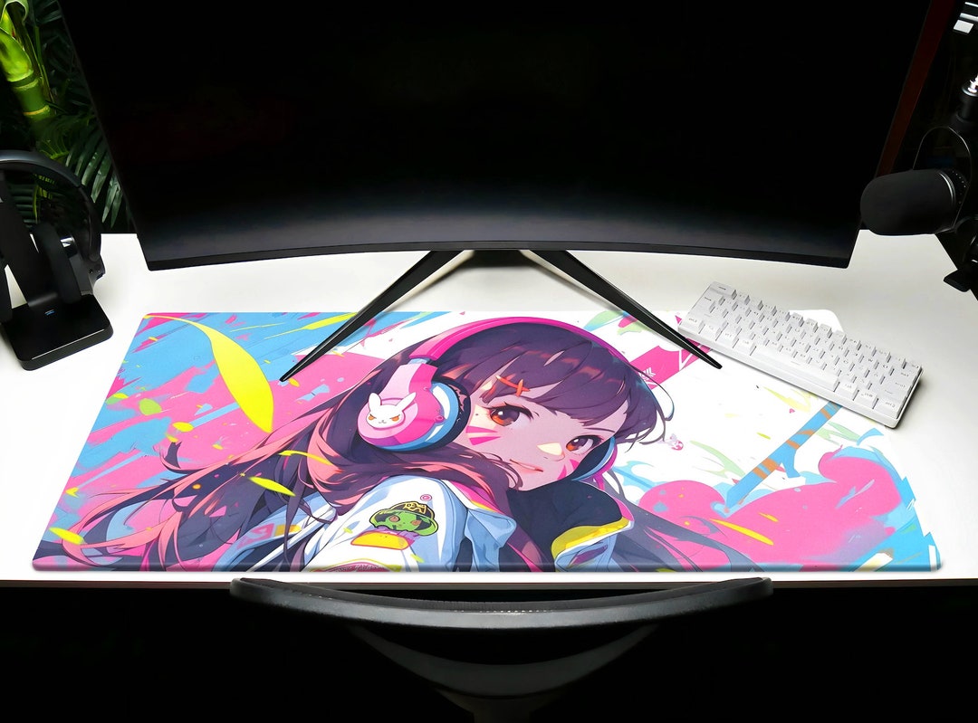 D.va Desk Mat Overwatch Gaming Mouse Pad XL Extended Anime Play Mat ...
