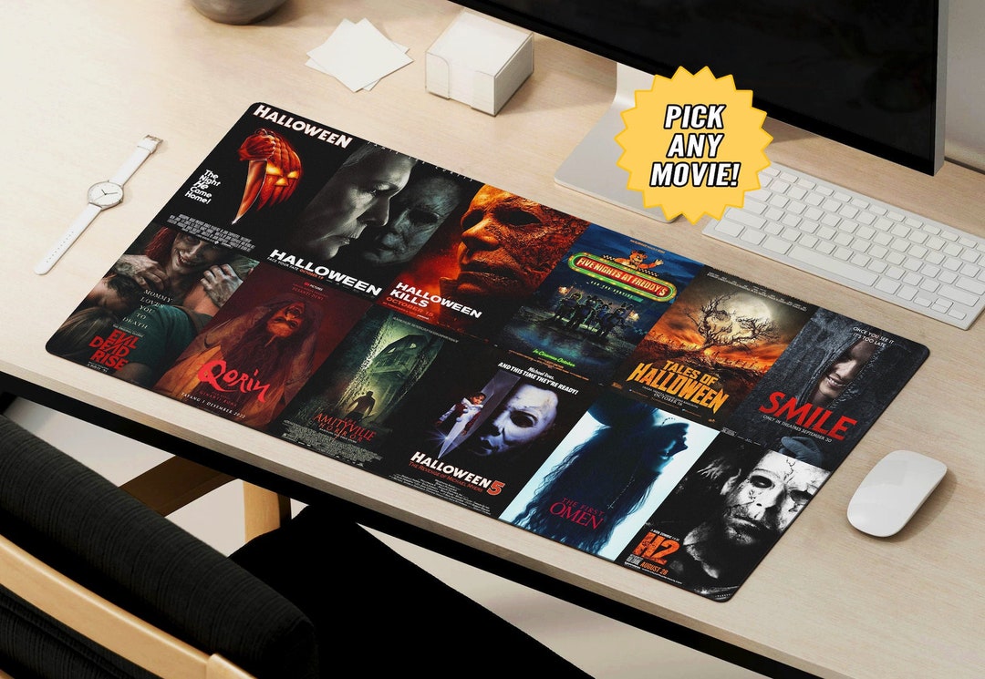 Horror Movie Mouse Pad Custom Movie Desk Mat / Cinema Goth Movie ...