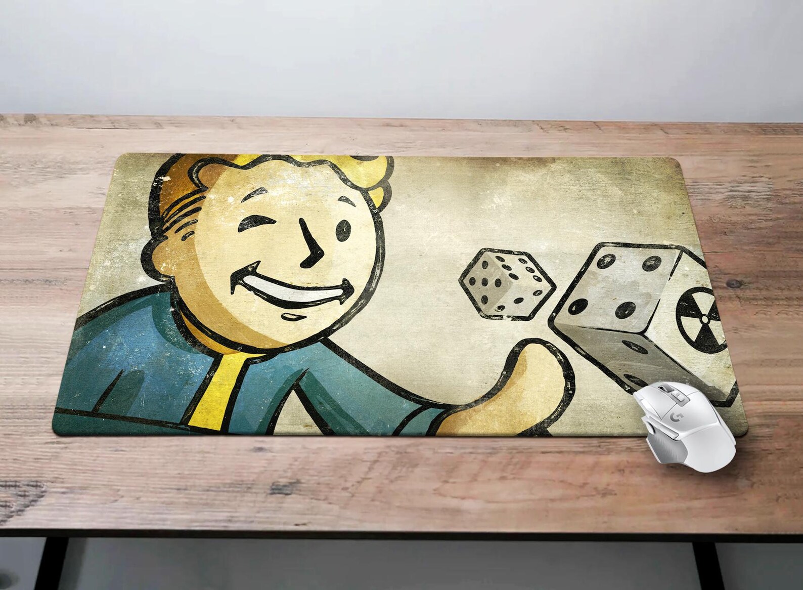Fallout Desk Mat Vault Boy Playmat / Fallout New Vegas Gaming Mouse Pad ...