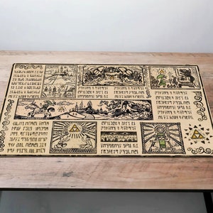 Zelda Desk Mat Legend of Zelda Mouse Pad / Hyrule Map Playmat Gaming ...