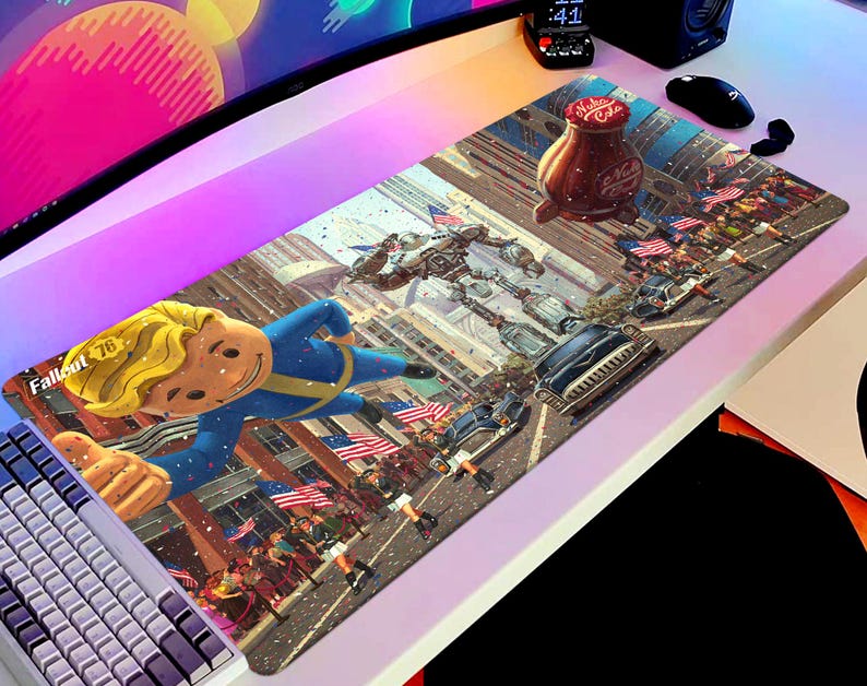 Fallout 76 Desk Mat New Vegas Playmat / Fallout Gaming Mouse Pad Gift ...