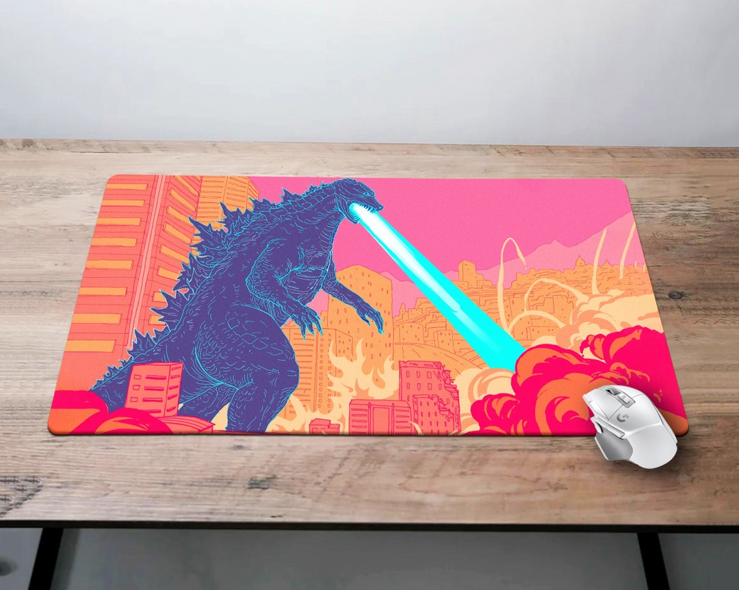 Godzilla Desk Mat XL Pastel Godzilla Gaming Mouse Pad/ Desk Decor ...