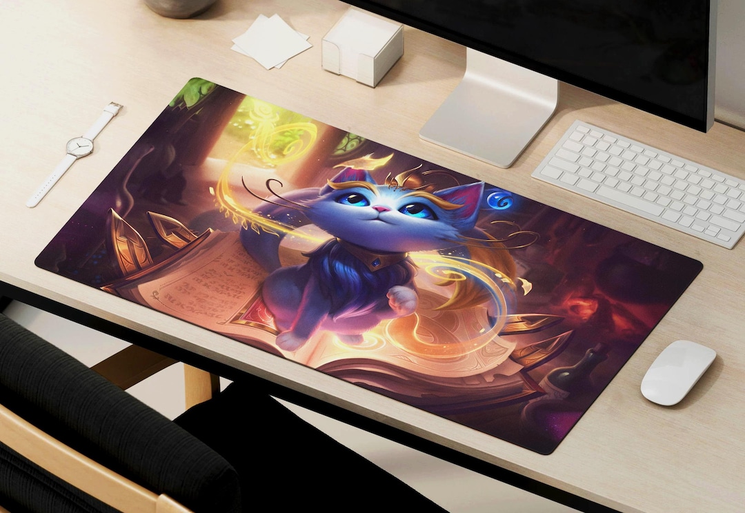 League of Legends Yuumi Desk Mat Lol Gaming Mouse Pad / Gift Large ...