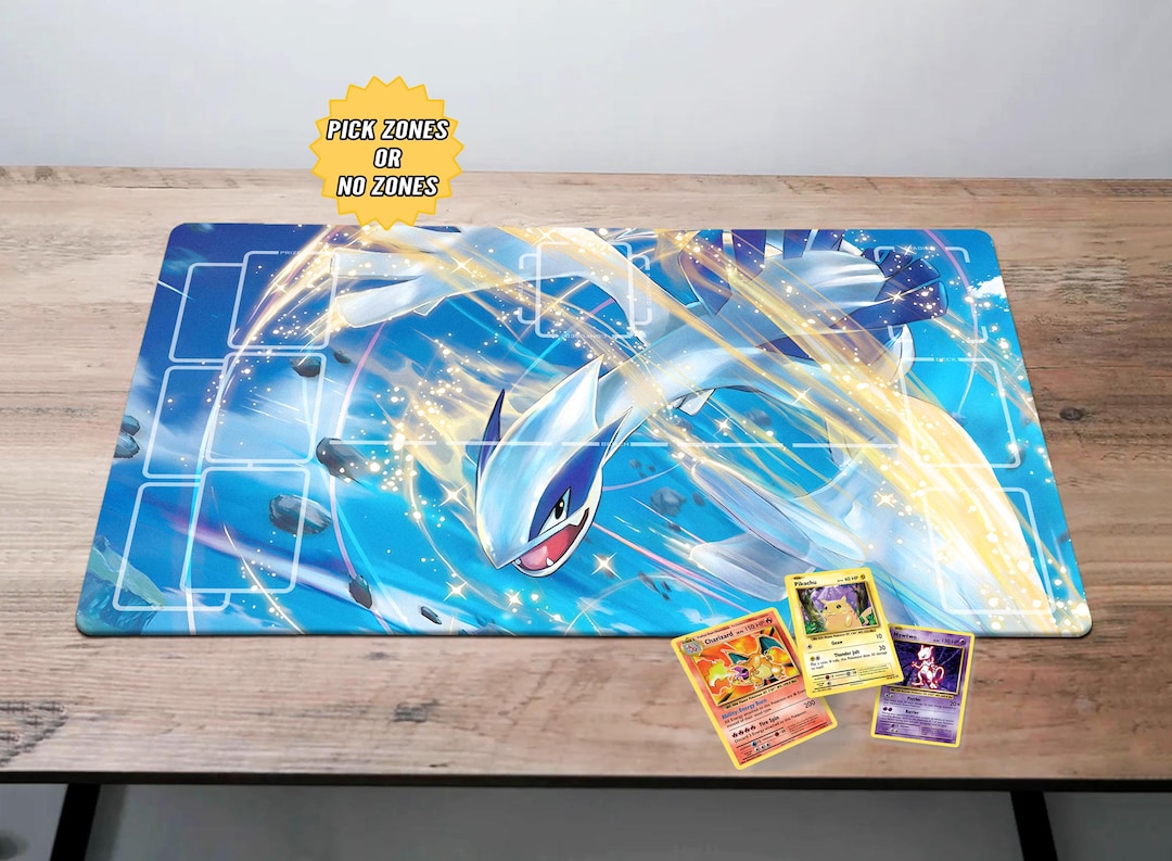Lugia TCG Playmat Pokemon Card Mat / Trading Card Game Pad Gift Lorcana ...