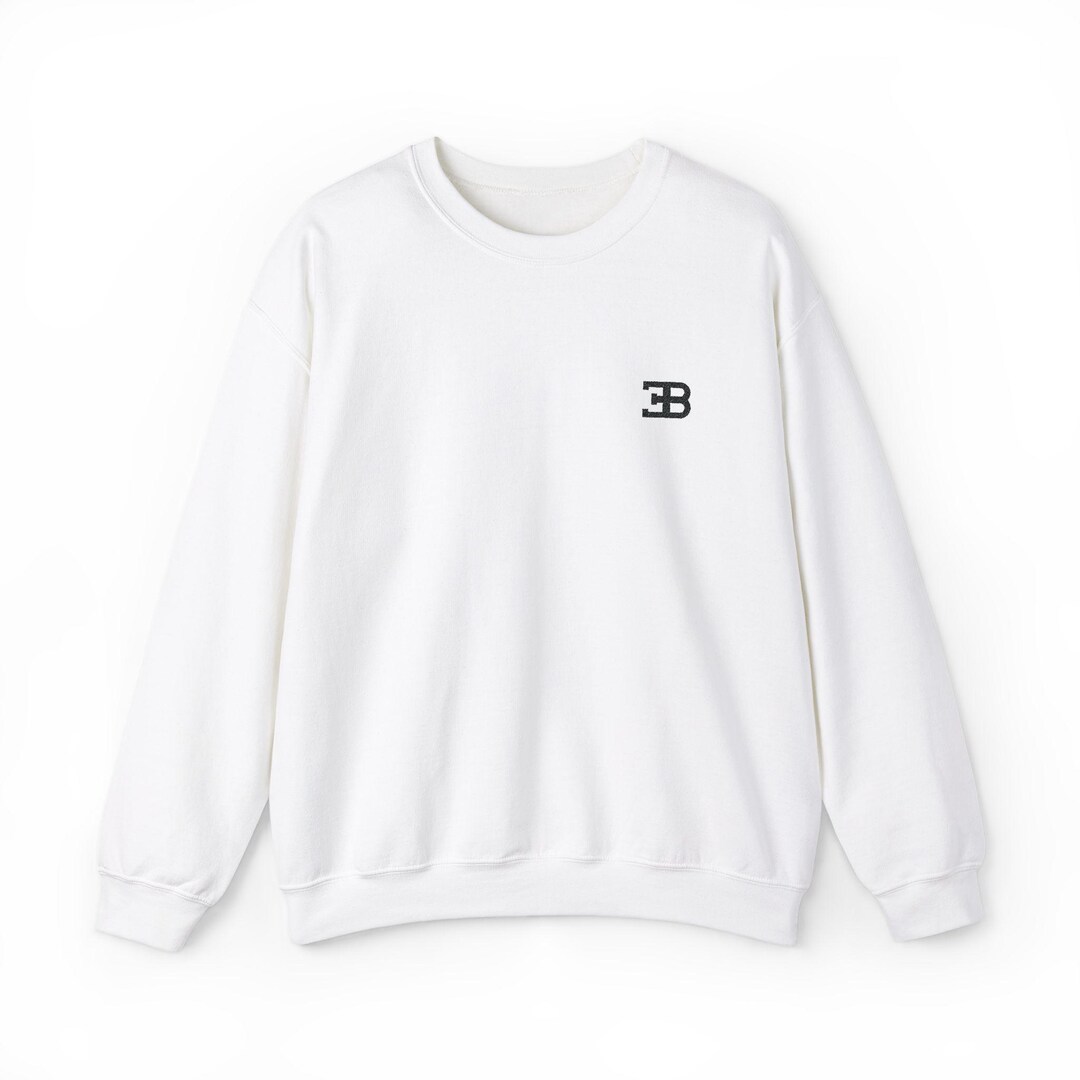 Bugatti Supercar Logo Embroidered Heavy Sweatshirt - Etsy