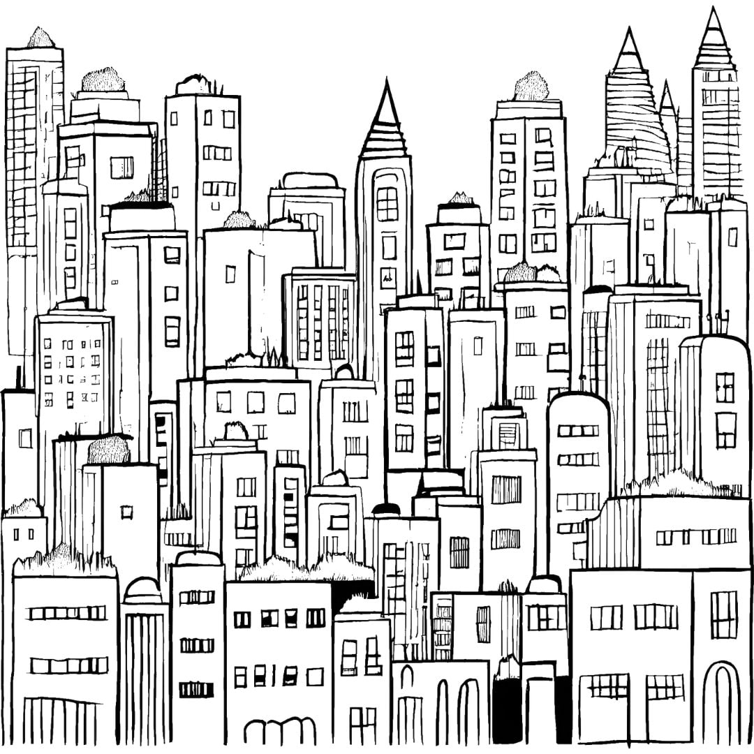 Printable Landscape Images Printable & Colourable Art for Children Easy ...