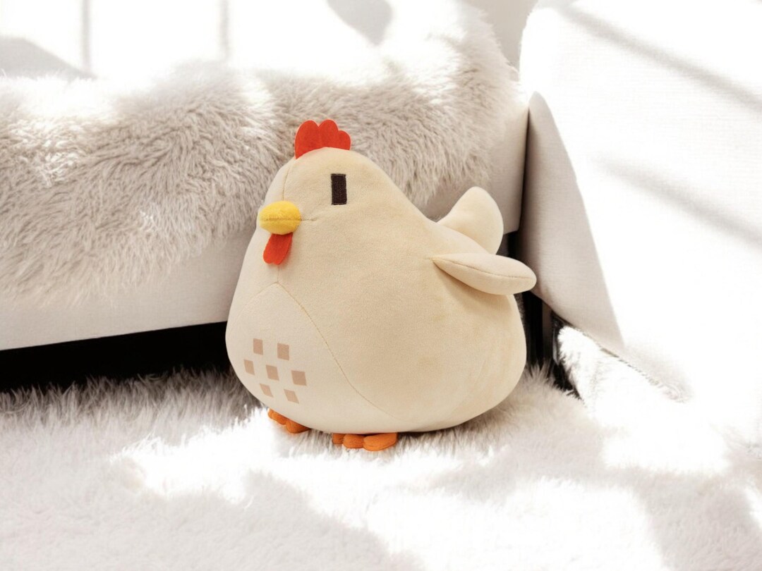 Stardew Valley Plush Chicken Plush, Birthday Gift Idea, Chicken Plushie ...