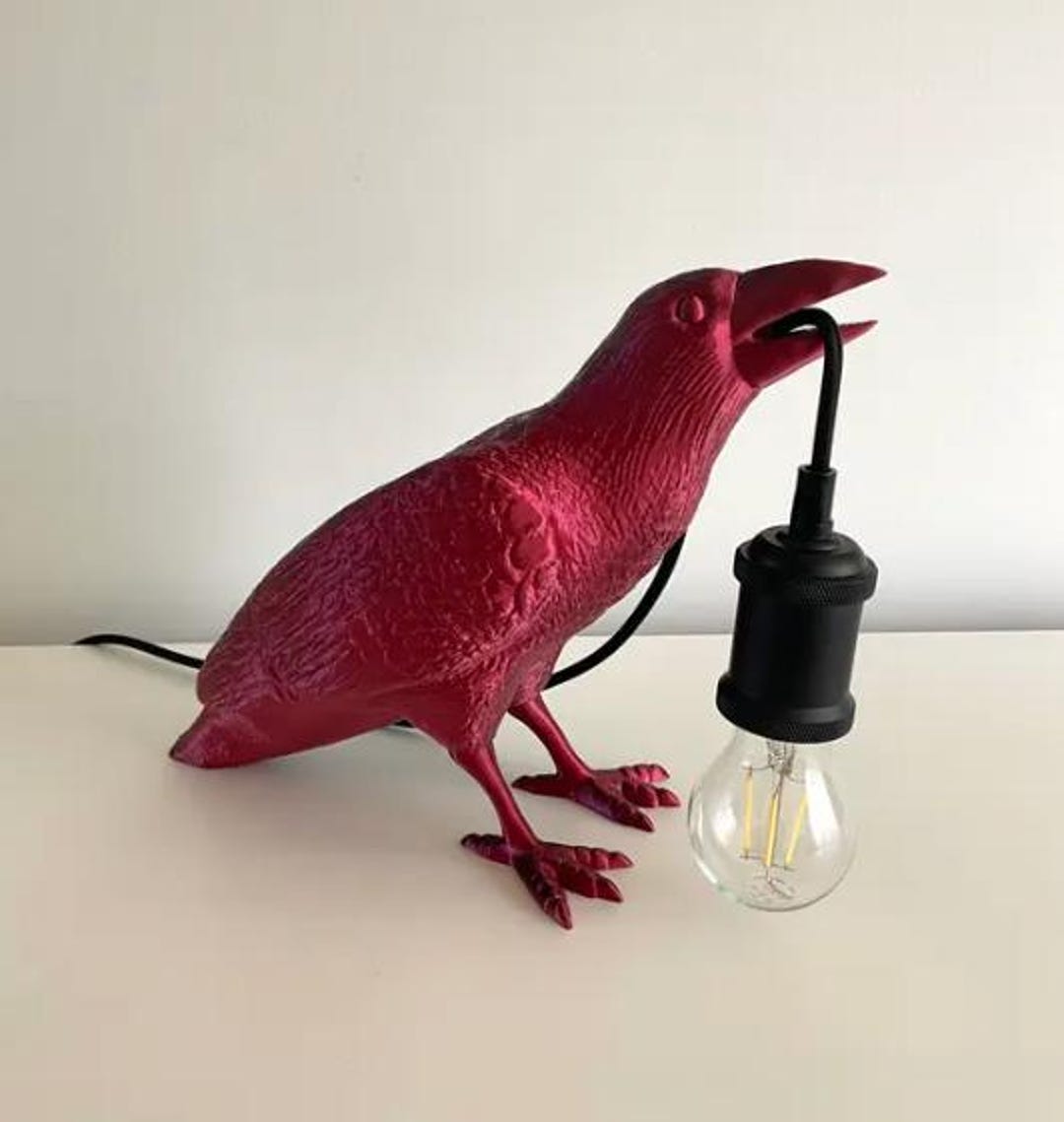 Raven Lamp Table or Desk Light | Custom Crow Design, New Sizes & Colors ...